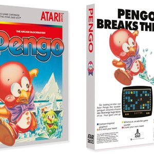 Pengo (box for the Atari 2600 Game) - Etsy
