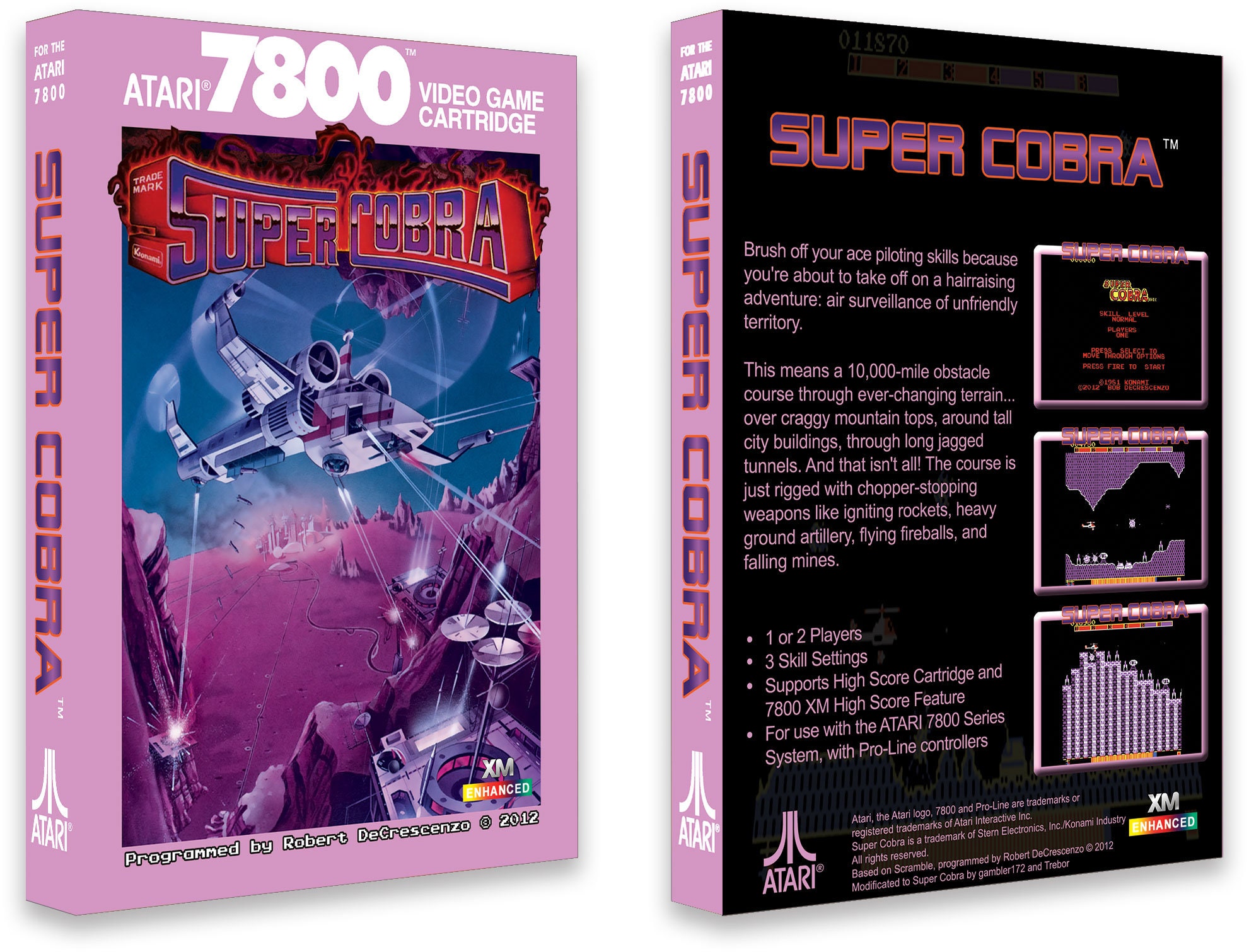 Super Cobra box for the Atari 7800 Game - Etsy