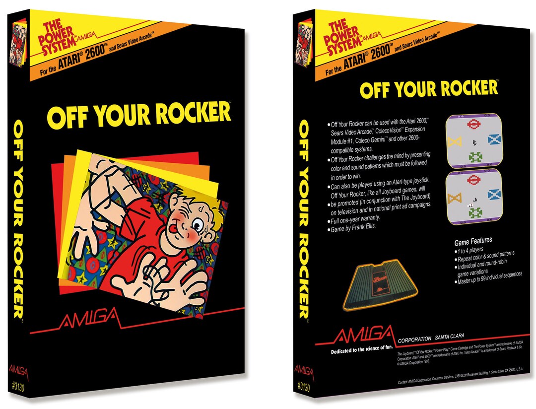 Off Your Rocker (box for the Atari 2600 Game) - Etsy
