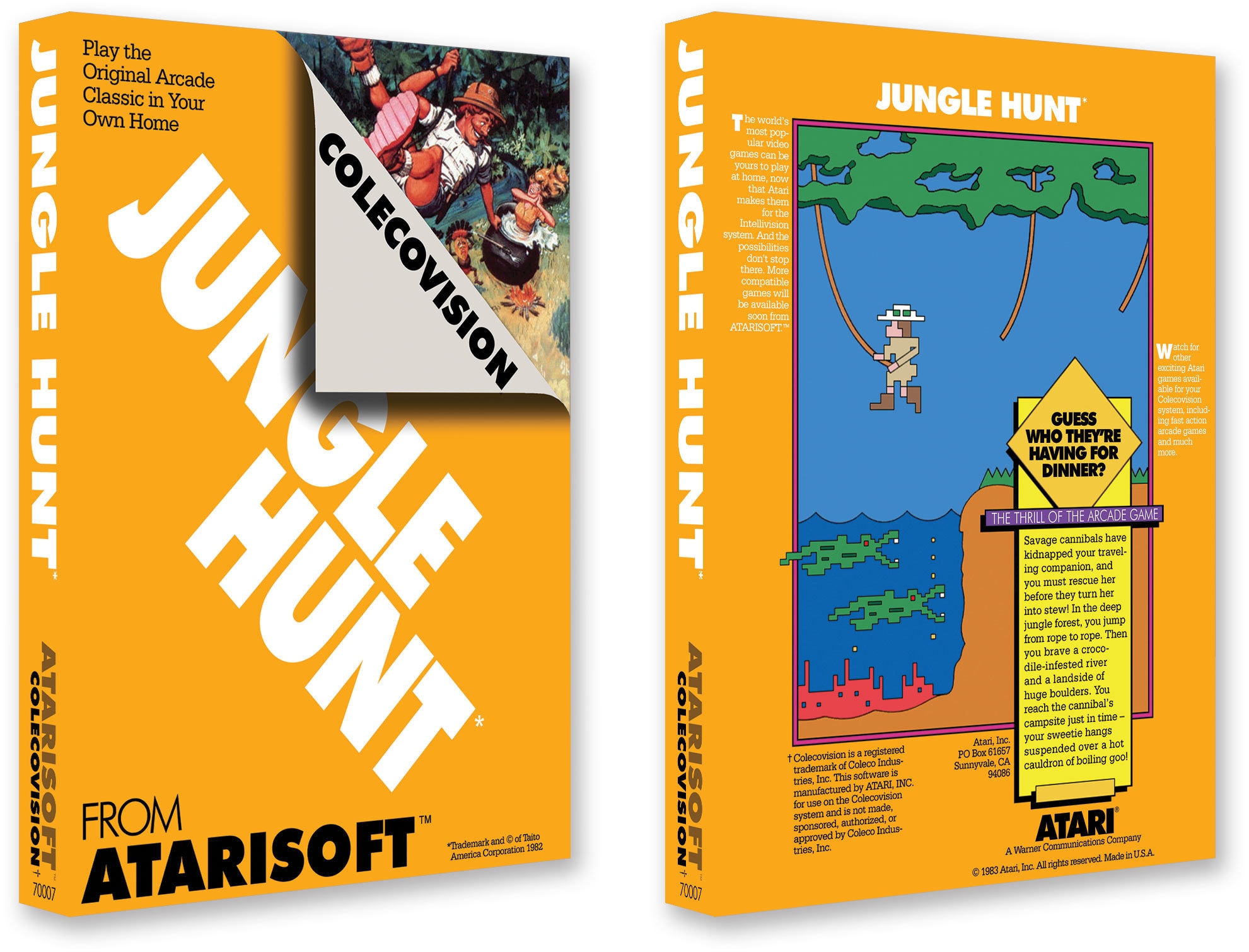 Jungle Hunt box for the Colecovision Game - Etsy