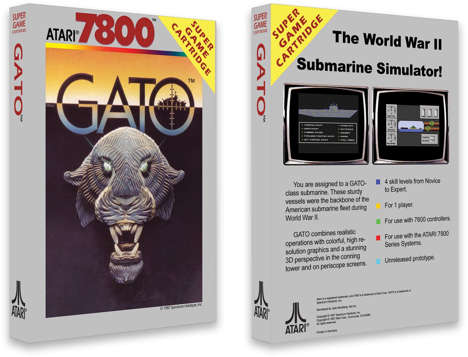 GATO Box for the Atari 7800 Game | Etsy