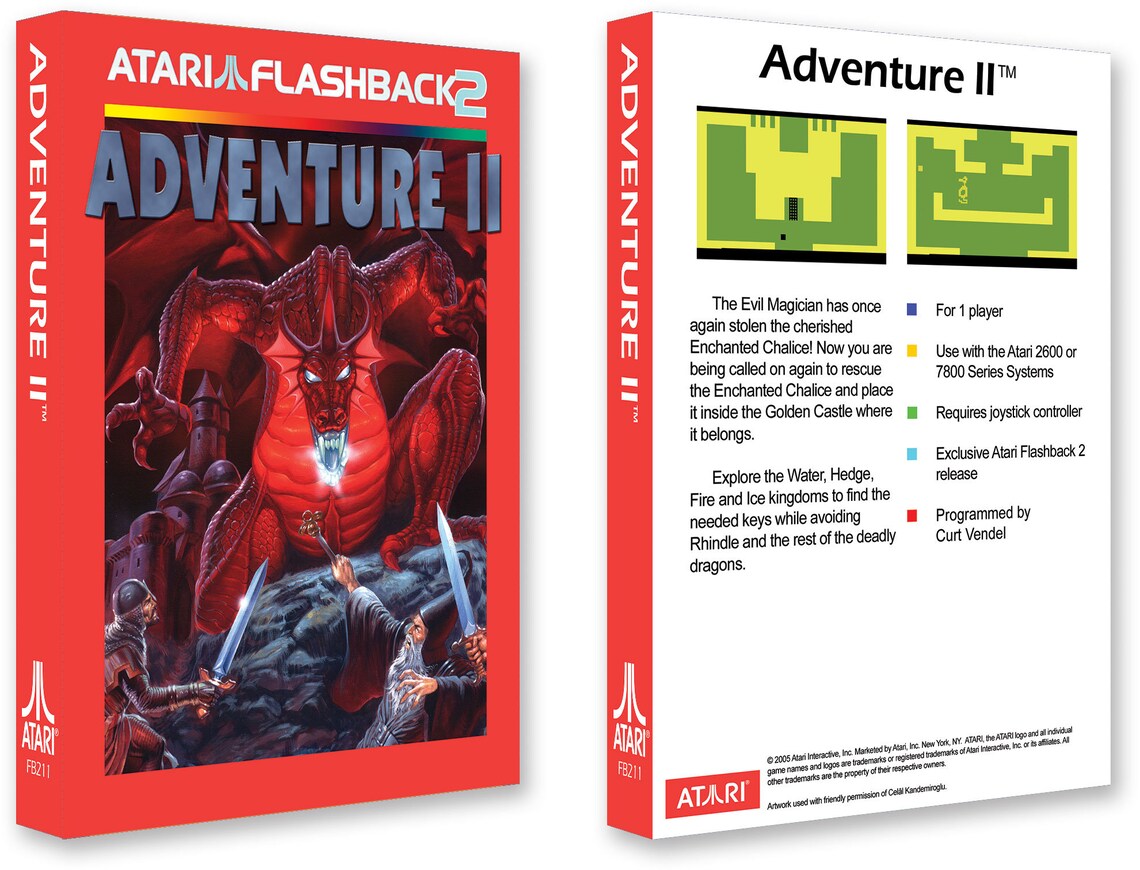 Adventure II box for the Atari 2600 Game - Etsy