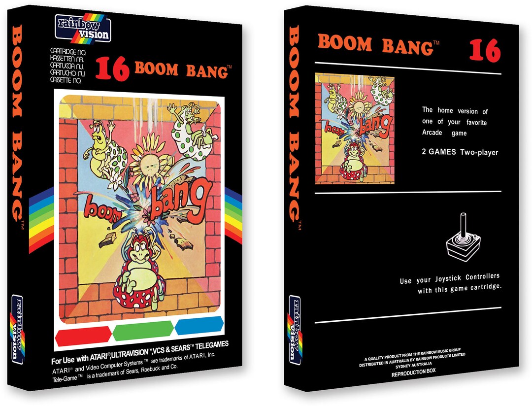 Boom Bang (box for the Atari 2600 Game) - Etsy
