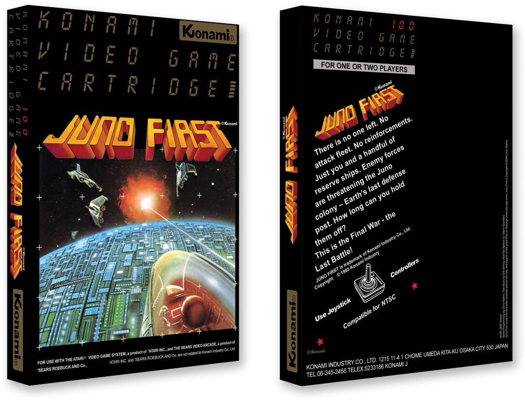 Juno First V2 (box for the Atari 2600 Game) - Etsy