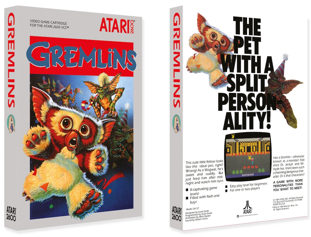 Gremlins (box for the Atari 2600 Game) - Etsy