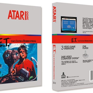 E.T. the Extra-terrestrial (box for the Atari 2600 Game) - Etsy