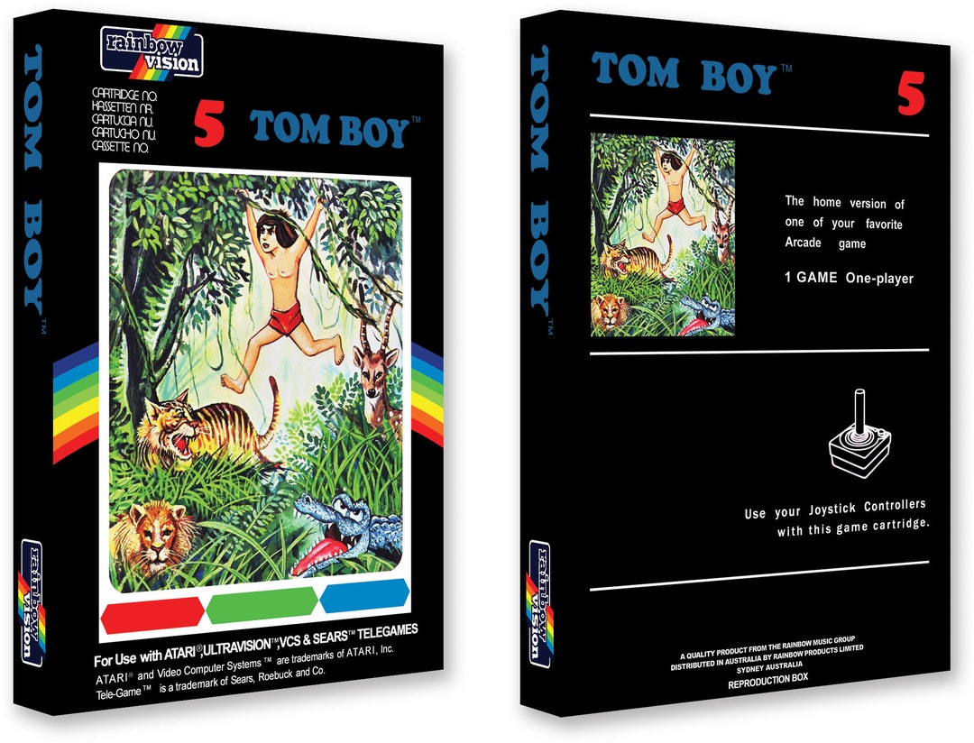 Tom Boy (Box für das Atari 2600 Spiel) - Etsy Österreich