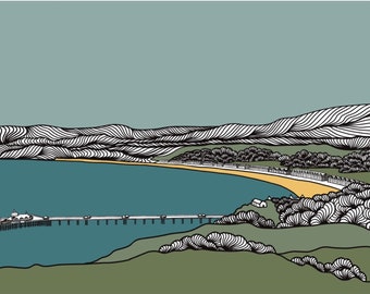 The Colours of Wales Watercolour Print - Etsy