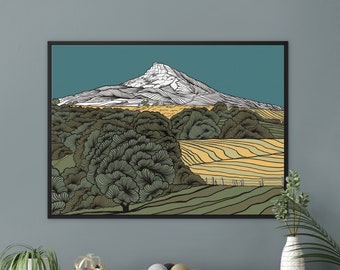 Limited Edition Print of an Original Line Drawing of the Great Orme in ...