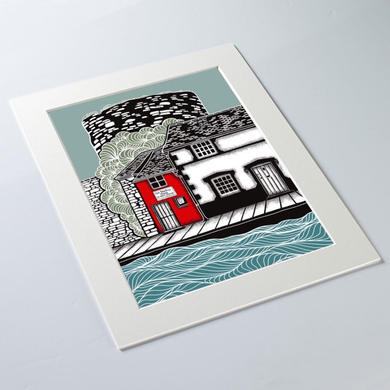 Limited Edition Print of an Original Line Drawing of the Smallest House ...