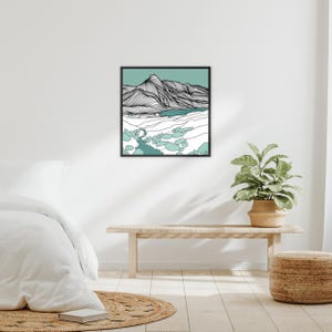 Tryfan Limited Edition Float Framed Canvas. by Welsh Artist Lisa Reeve ...