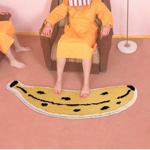Banana Bath Mat bathroom Unique Rug Nordic Pop Art Carpet - Etsy