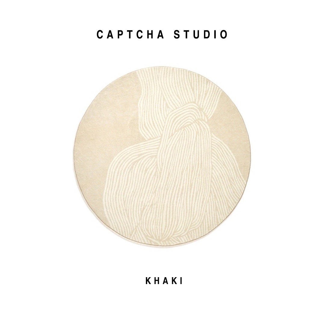 Japanese Style Round Rug soft Rug Abstract Rugs Modern Rug - Etsy