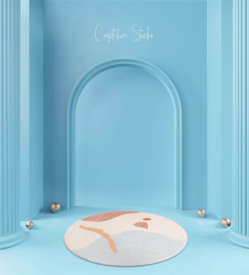 2 Geometric Rugs abstract Rug Area Rug Modern Rug Bathroom - Etsy