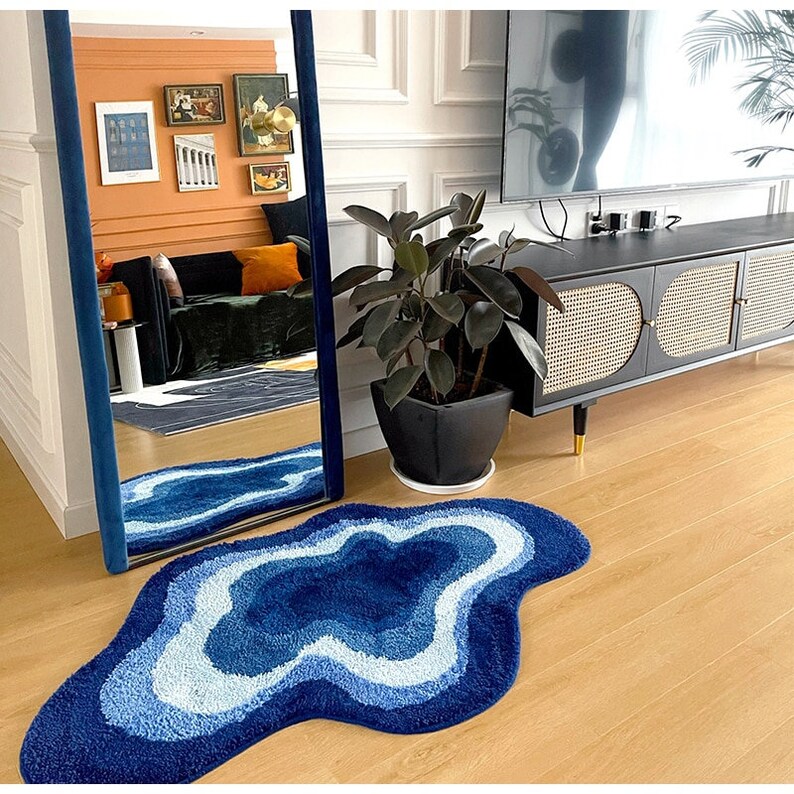 Creative Irregular Shaped Rug abstract Tufted Rug Christmas - Etsy UK