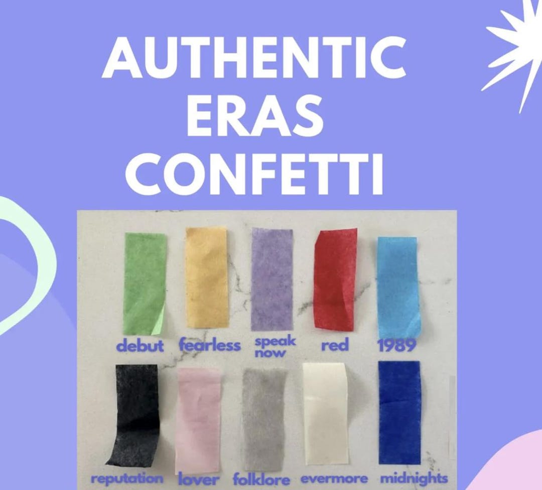 Authentic T.S Eras Confetti - Etsy