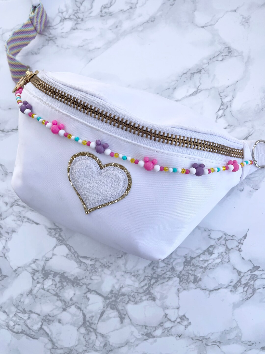 Daisy Duck Pink Purple Teal Disney Beaded Chain for Standard Stoney ...