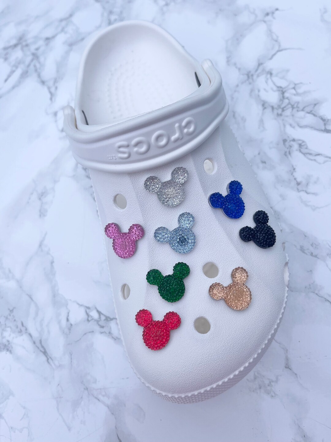 Sparkly Minnie Mickey Disney Crocs Charms Jibbitz 1pc - Etsy