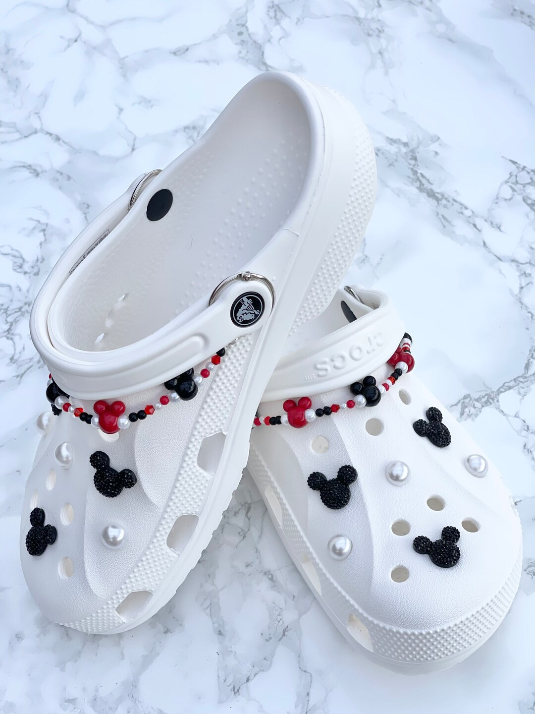 Minnie Mickey Mouse Disney Crocs Chain and Optional Coordinating ...