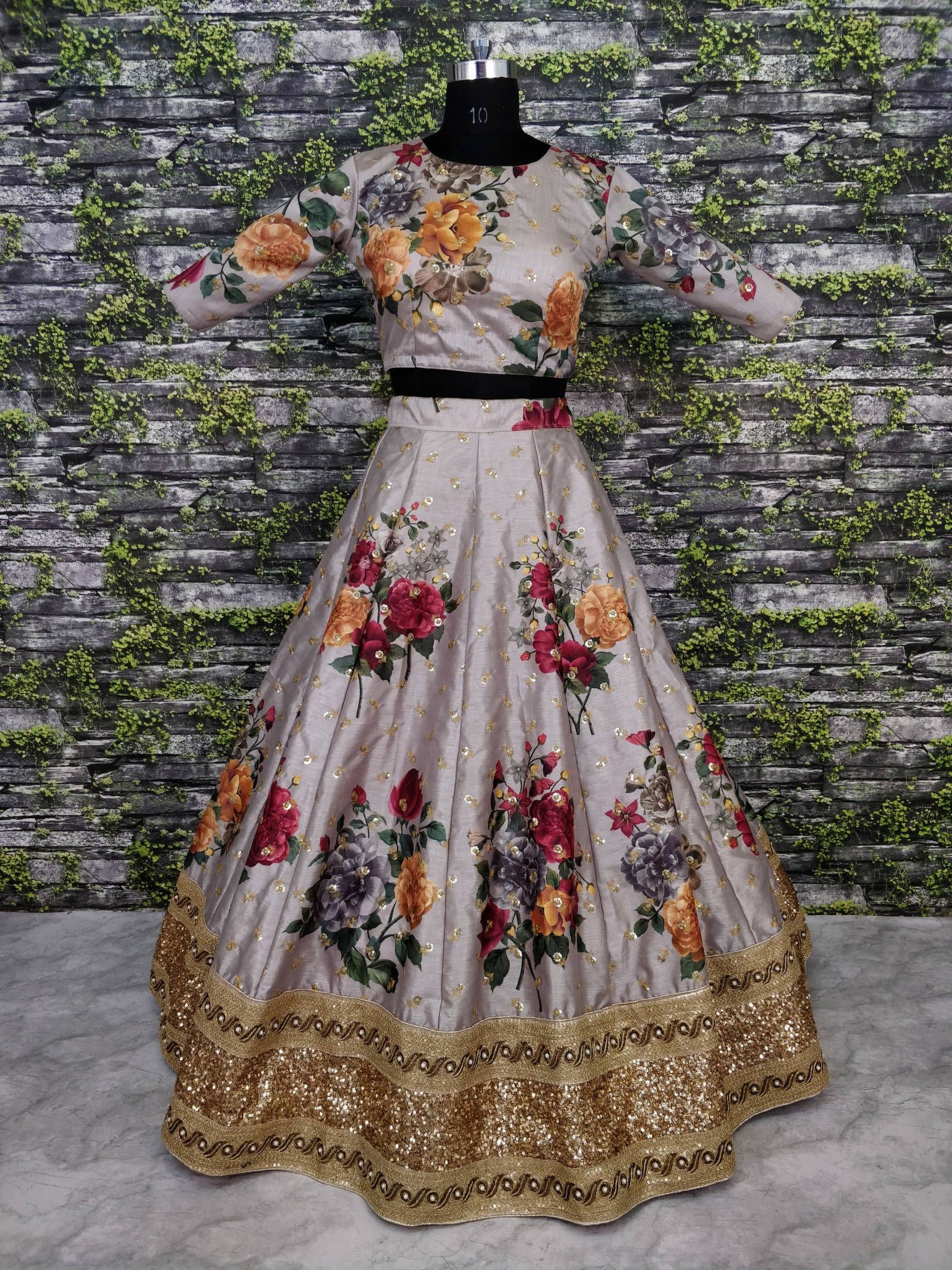 Beautiful Grey Color Lehenga Choli Ready to Wear for - Etsy