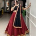 Maroon Lehenga Choli for Navratri Ready to Wear Cotton Lengha - Etsy