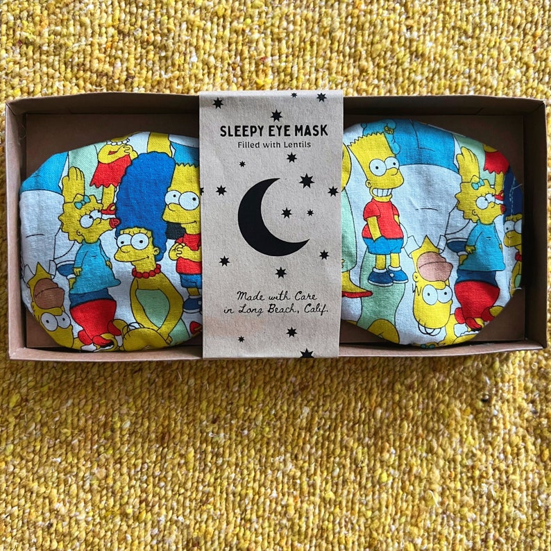 The Simpsons Sleepy Eye Mask - Etsy