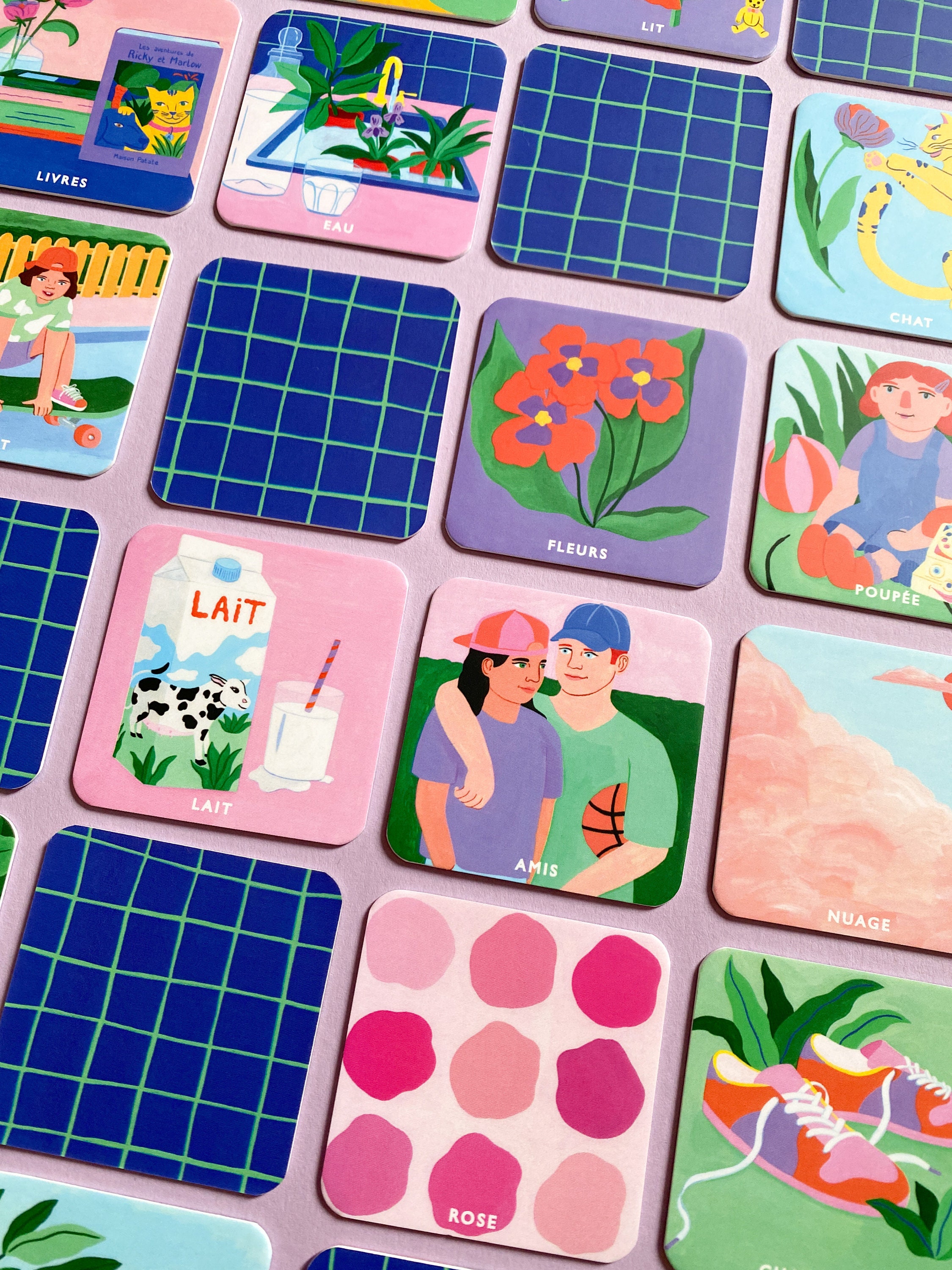 Bilingual Memory Card Child Game French/english Christmas - Etsy