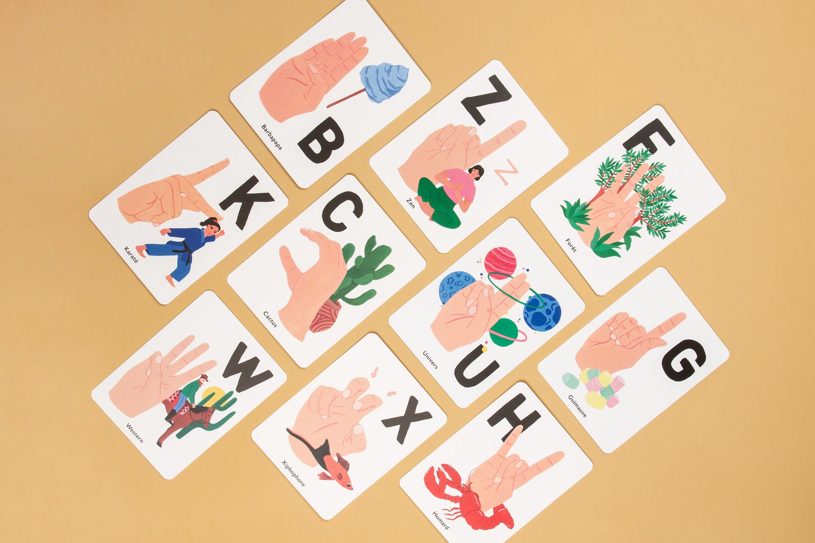 Alphabet Cards Sign Language | Etsy