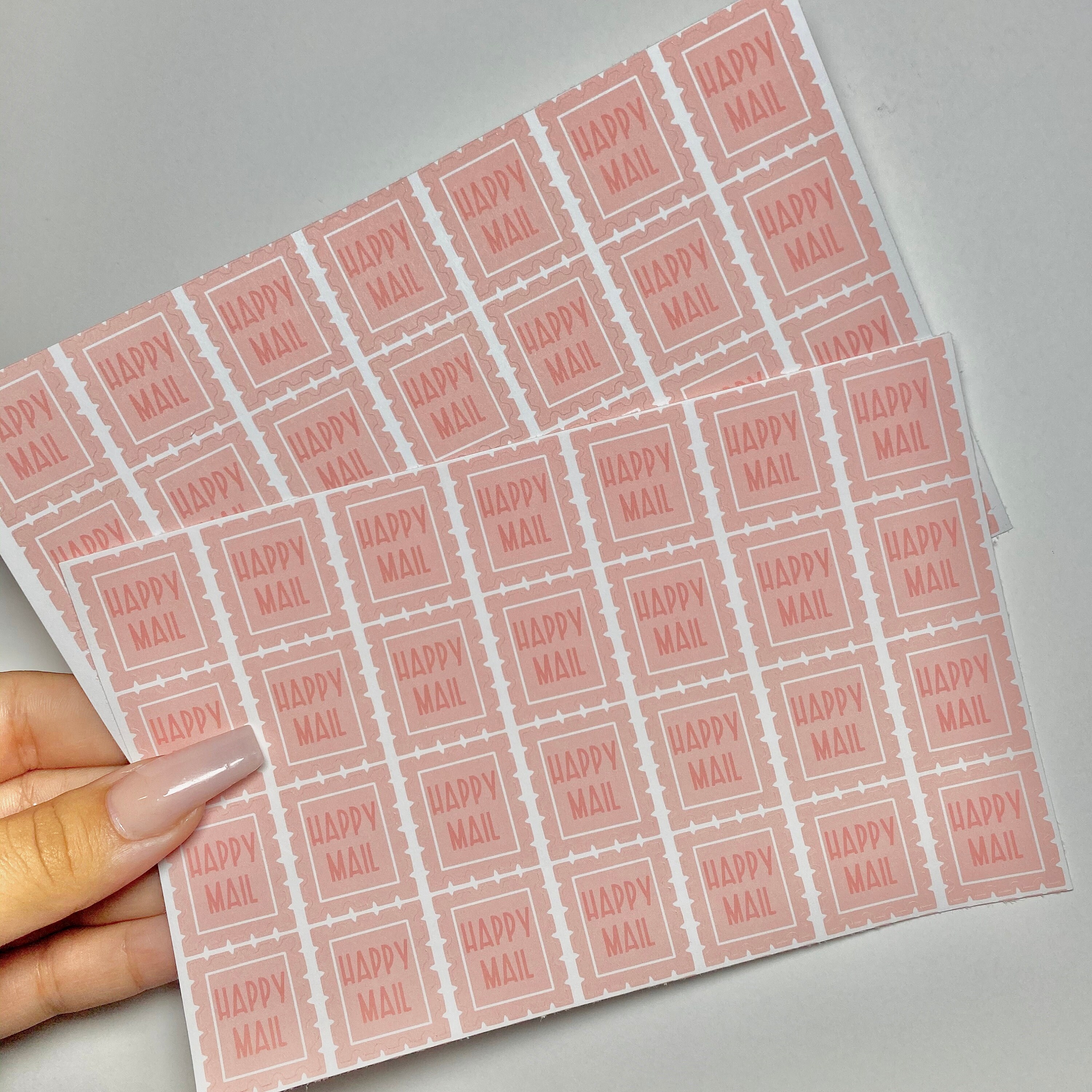 HAPPY MAIL STICKERS Cute Mailing Stickers Handmade Mail | Etsy