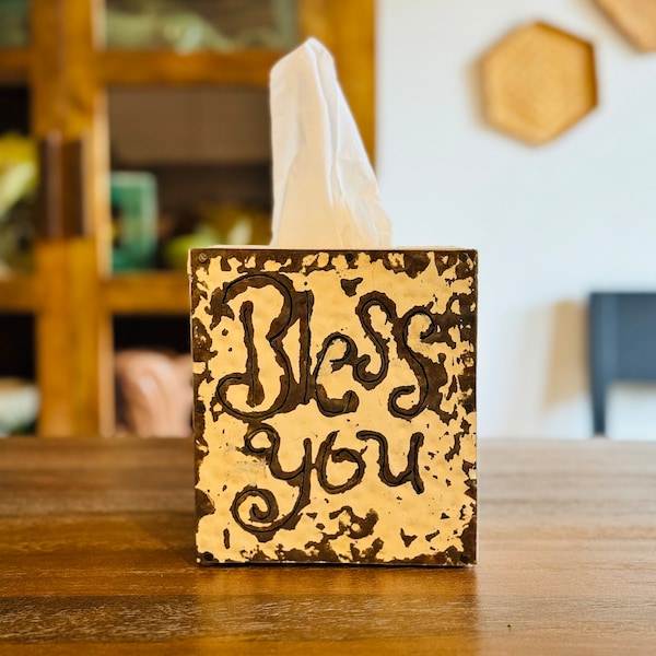 Bless You Tissue Box - Etsy