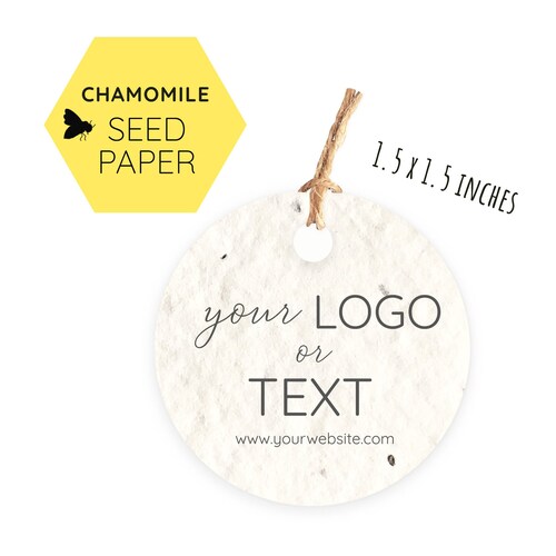 Customizable Plantable Hang Tags Personalized Seeded Paper - Etsy
