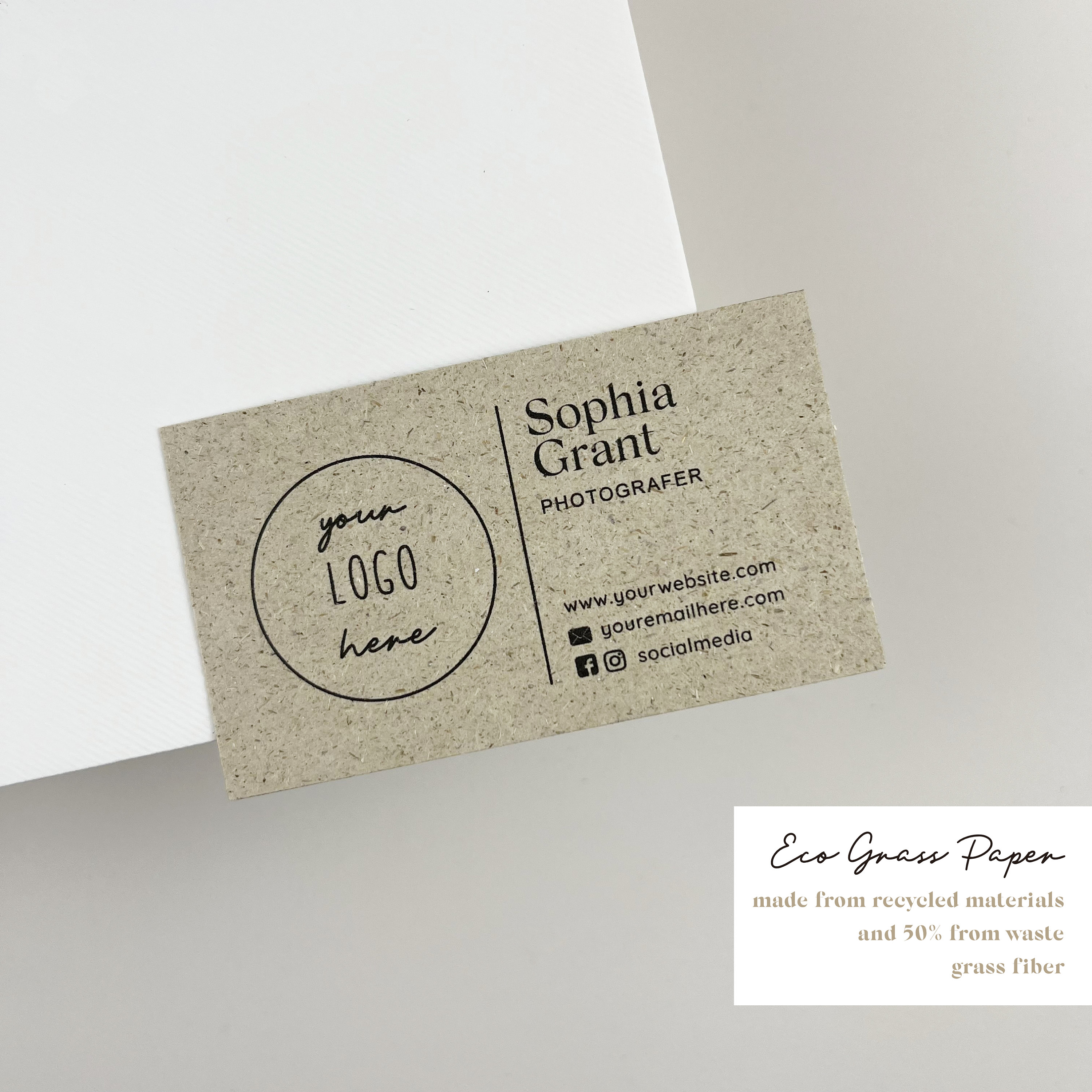 Recycled Material Business Card Eco Friendly Recycled Business Cards