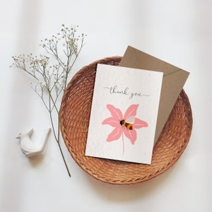 Thank You Plantable Card, Bee Cards, Seeded Greeting Cards ...