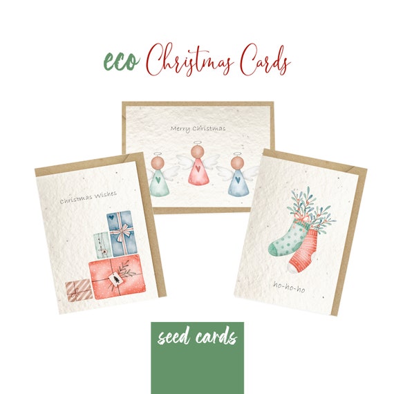Christmas Seed Cards Christmas Ornament Cards Gift for - Etsy