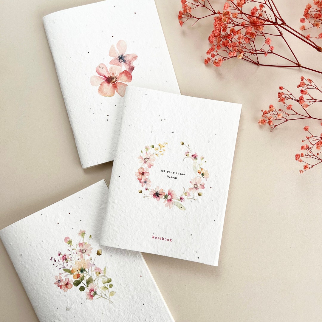 Plantable Notebook Let Your Ideas Bloom Seed Paper A5 Recycled Notebook ...