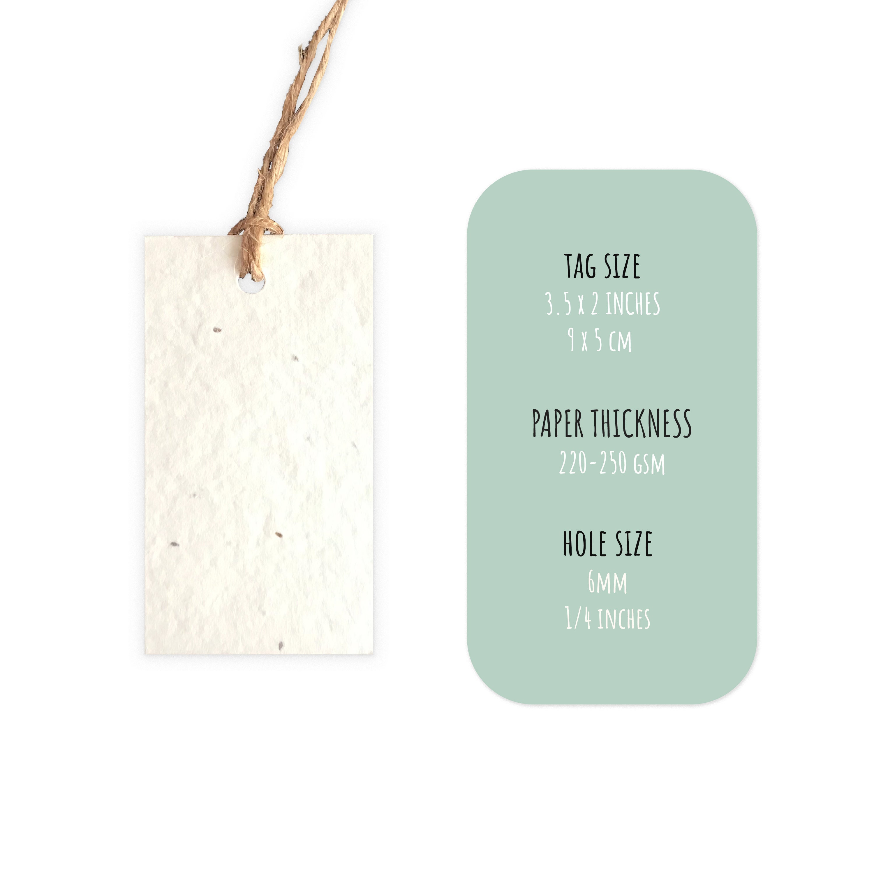 Customizable Plantable Hang Tags Personalized Seeded Paper - Etsy