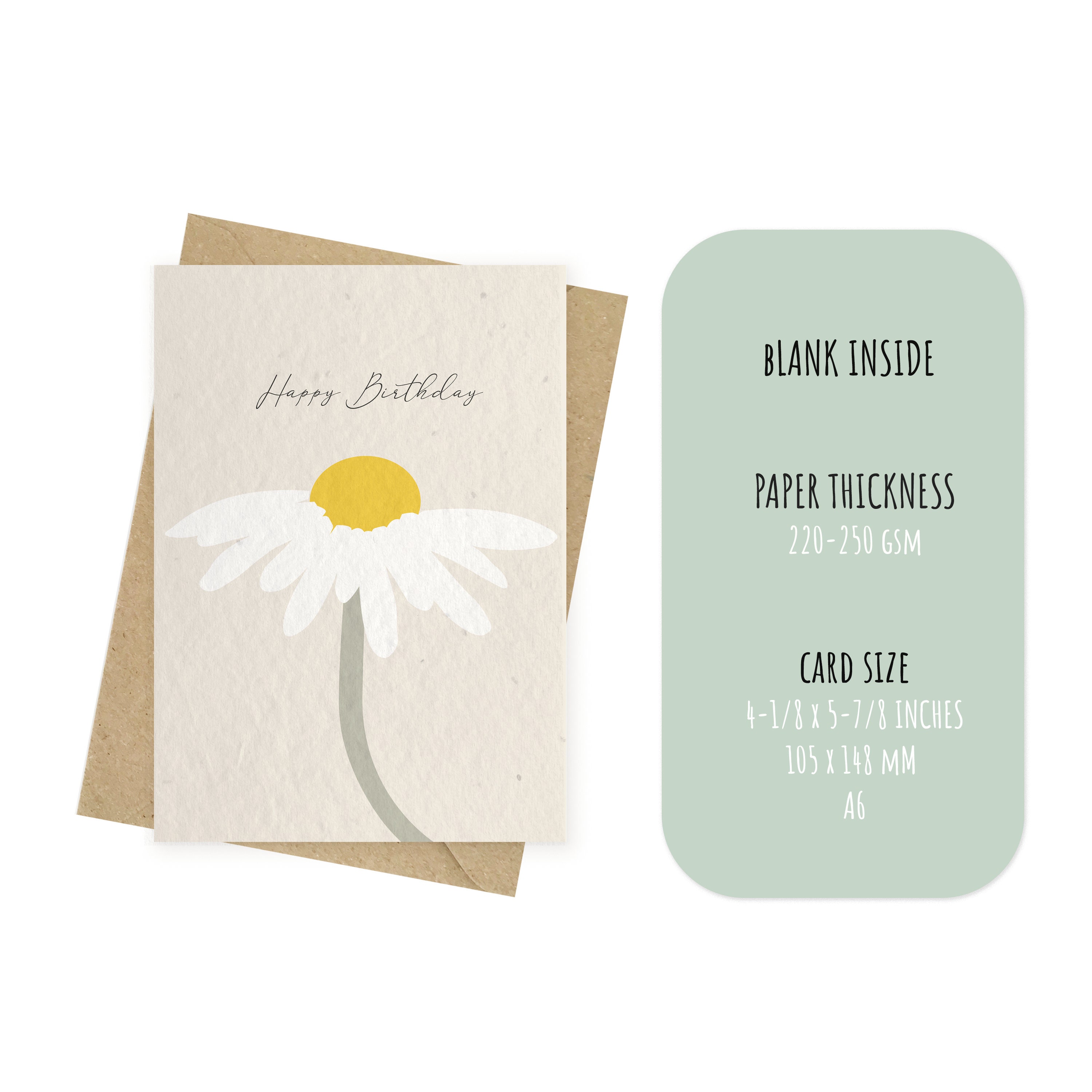 Birthday Plantable Cards Seeded Paper Biodegradable Paper - Etsy