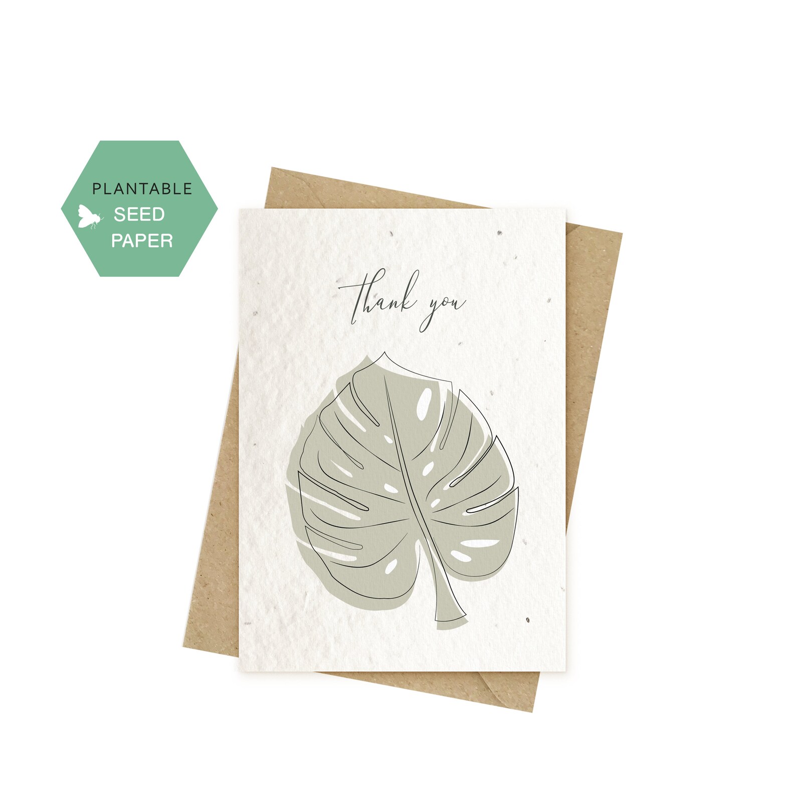 Set of 3 Plantablethank You Cards, Biodegradable Gratitude Cards ...