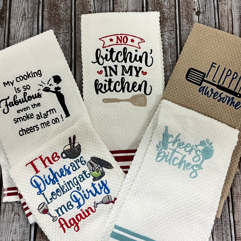 Kitchen Towel Sayings - Etsy
