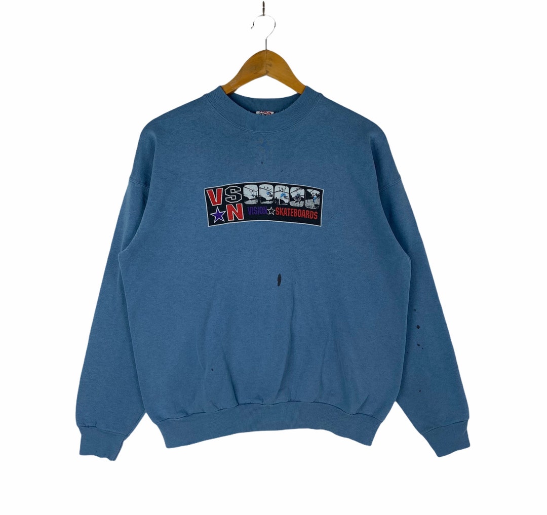 Vintage 80s Vision Skateboards Vision Street Wear Crewneck Pullover ...