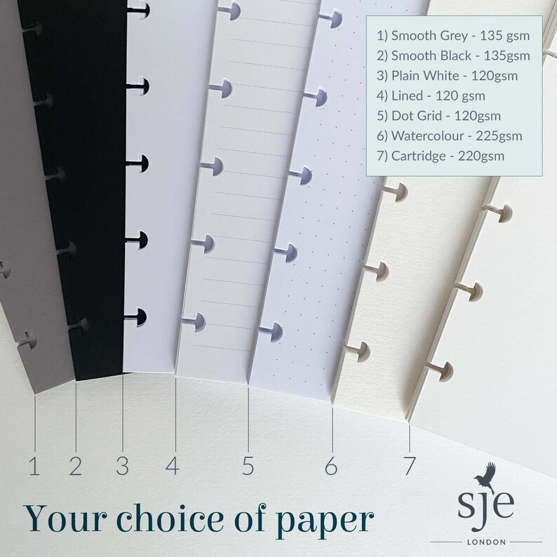 A5 Discbound Refillable Notebook, Sketchbook, Journal | Your Choice of ...