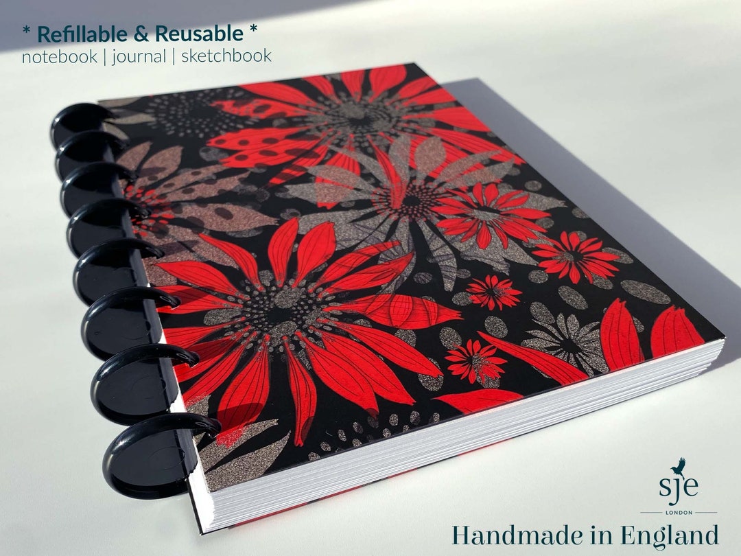 A5 Discbound Refillable Notebook, Sketchbook, Journal Your Choice of ...