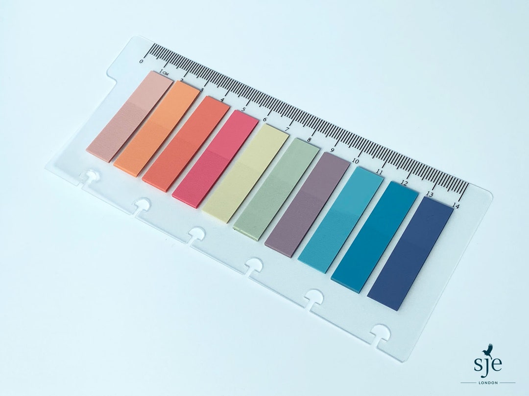 Discbound Punched Sticky Tabs / Page Markers Ruler Insert ...