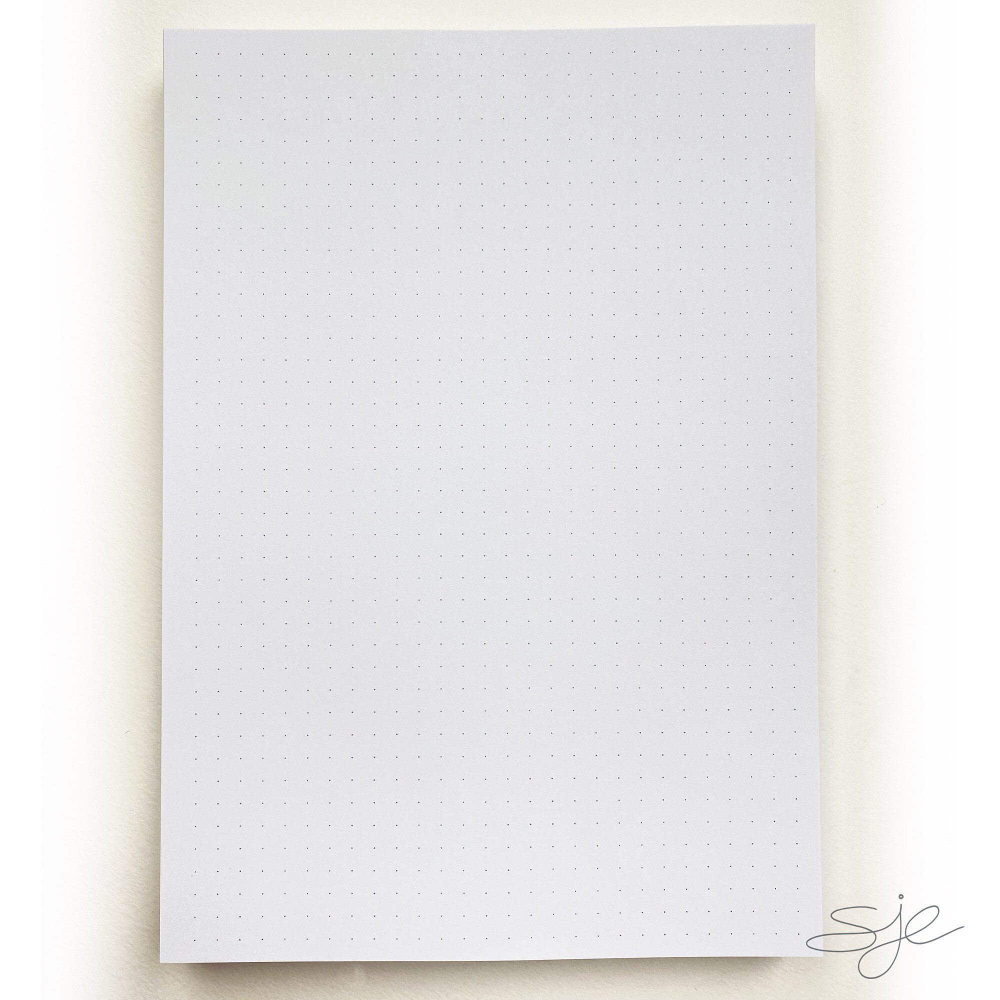 A5 Dot Grid Paper Bright White Smooth 120 gsm Paper with | Etsy