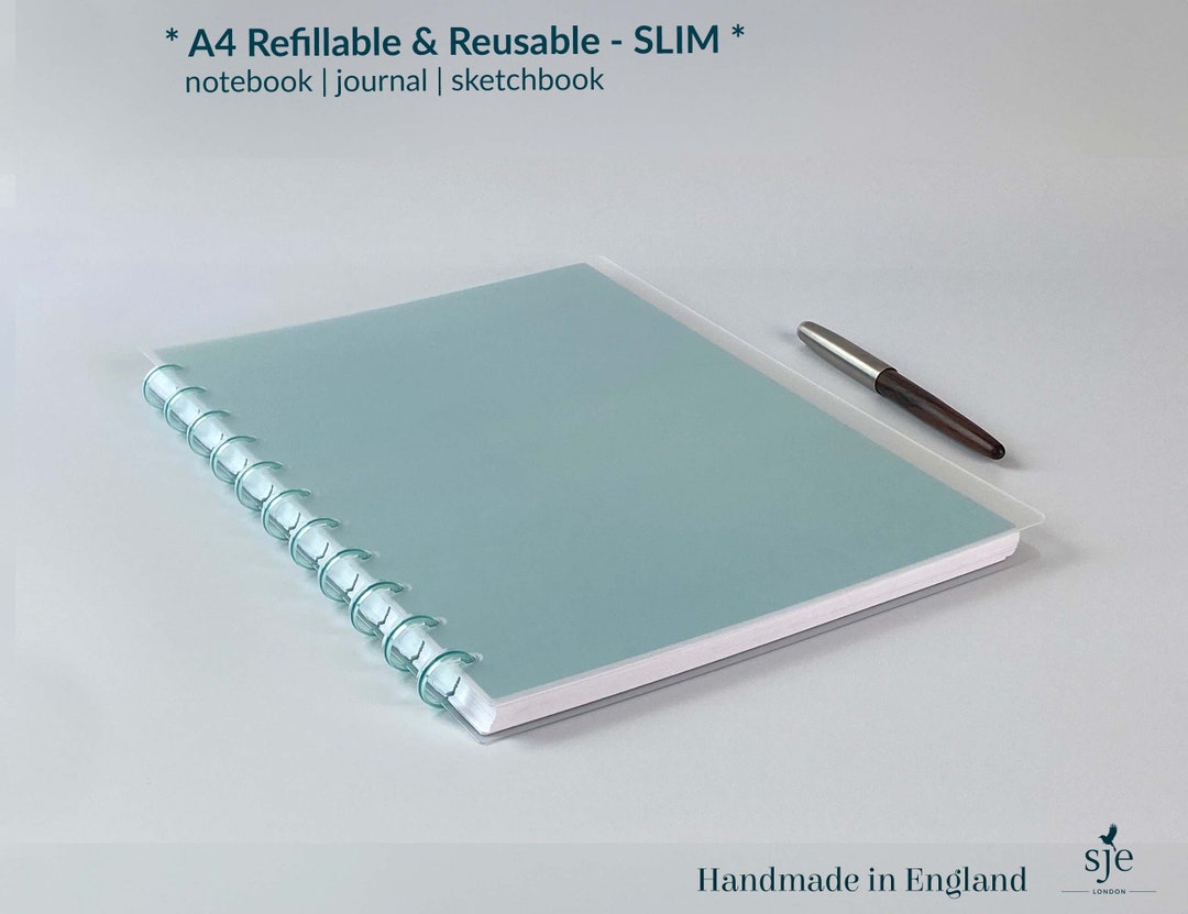 A4 SLIM Discbound Refillable Notebook, Sketchbook, Journal | Choice of ...