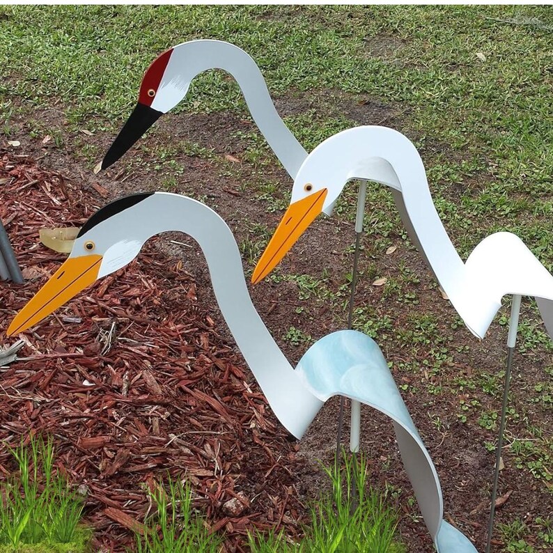 5 Large Bobbing Birds Pick Colors PVC Dancing Balancing Sculpture ...