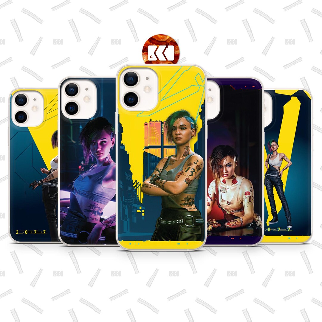 Cyberpunk Phone Case: Judy Alvarez Neon Art Design - Etsy