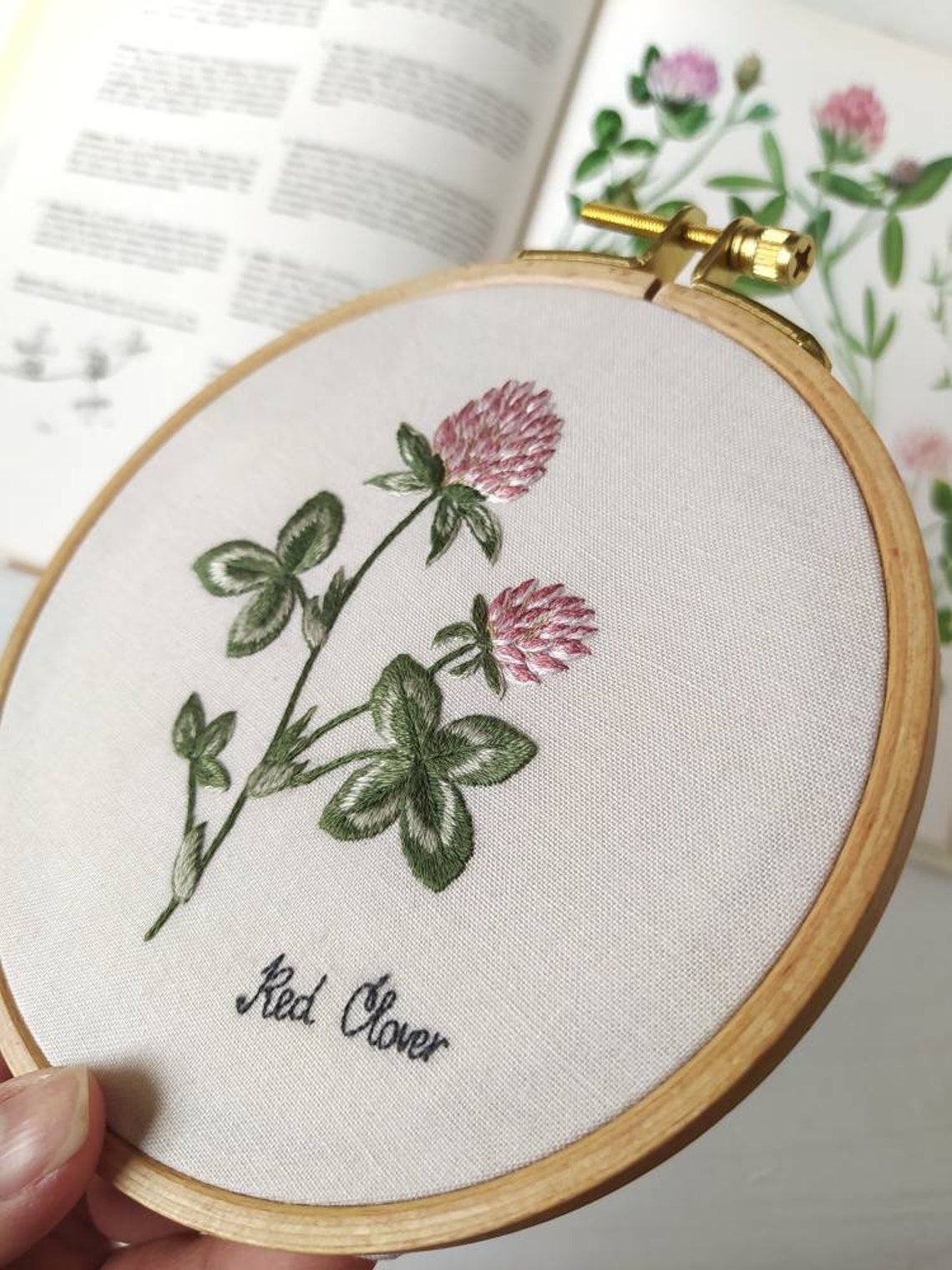 Clover Embroidery Pattern Video Tutorial Beginner | Etsy