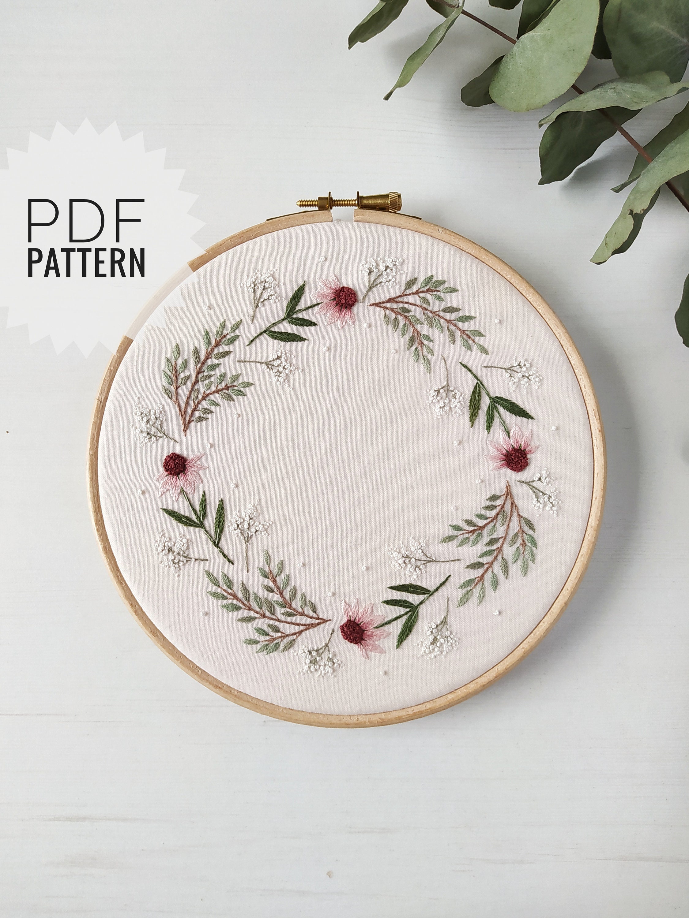 PDF Pattern/embroidery Pattern/detail Instruction/flower - Etsy