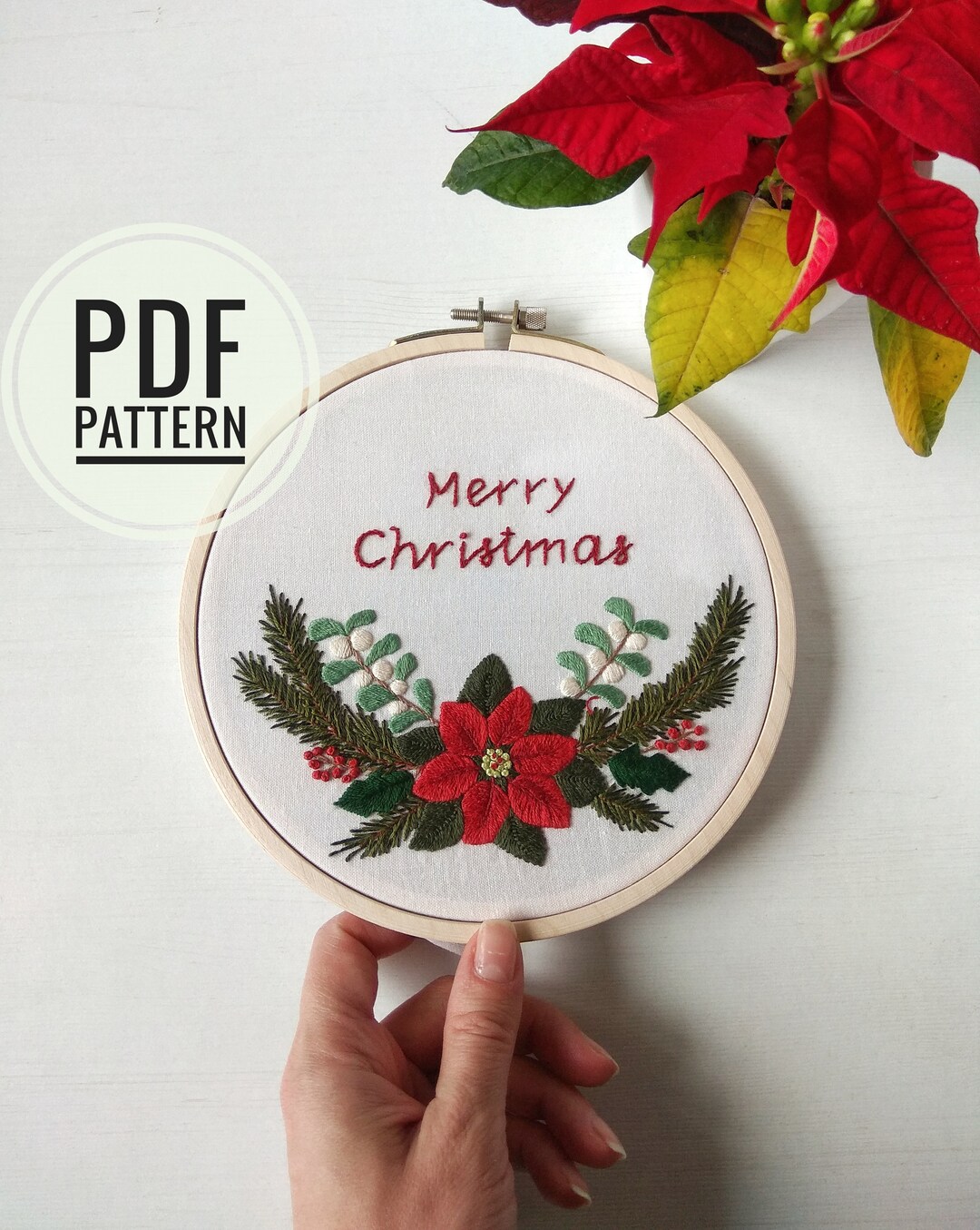 PDF Pattern/embroidery Pattern/detail Instruction/christmas Pattern ...